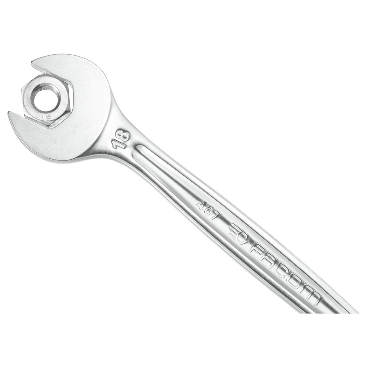 Klucz płasko-oczkowy z grzechotką Facom 467B 13 mm, kątowy 15 ...